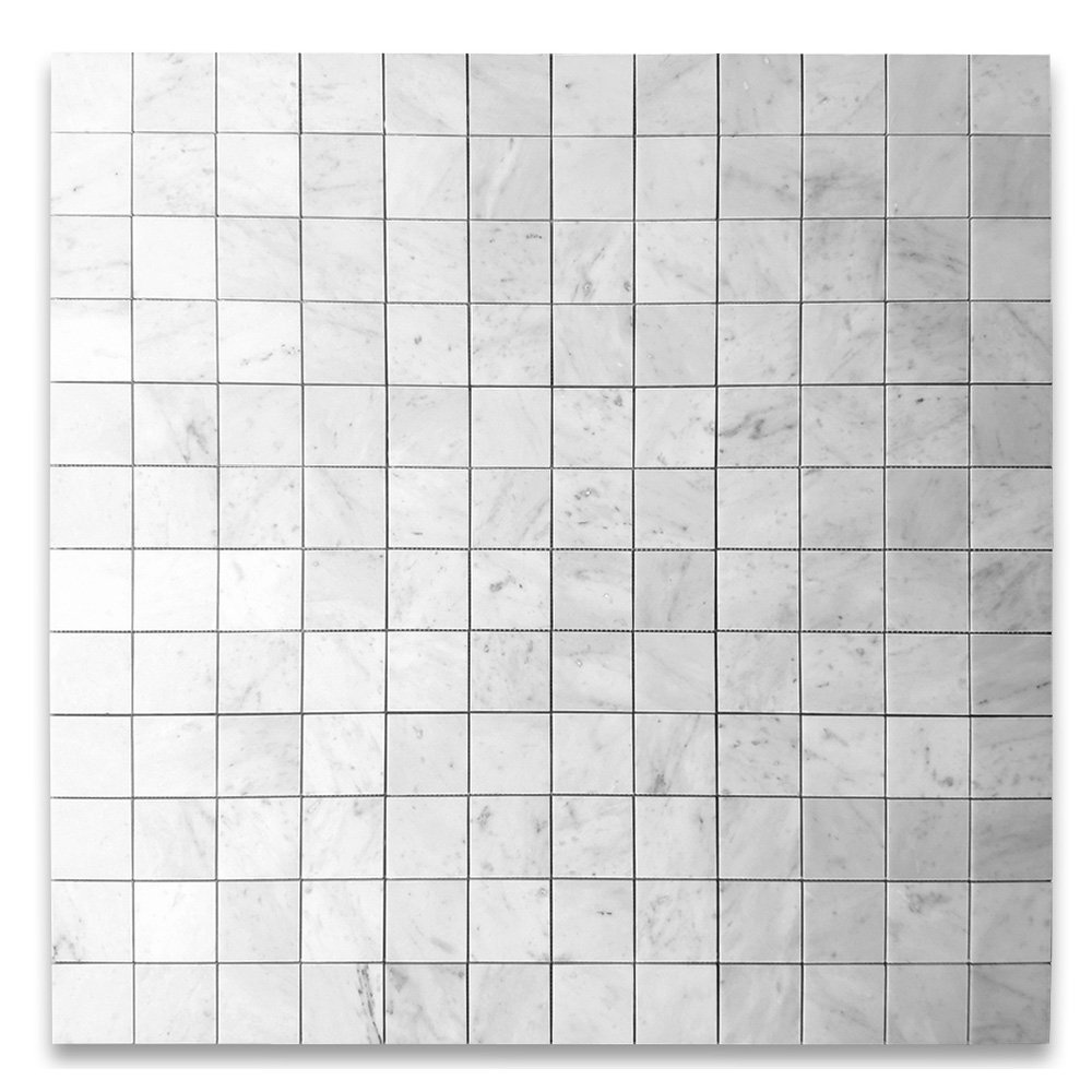 Marble Online 12" x 12" Marble Grid Mosaic Wall & Floor Tile | Wayfair