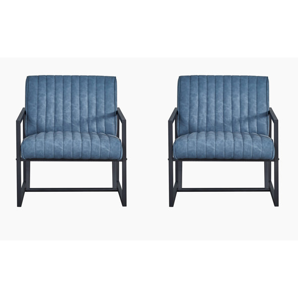 17 Stories Dashton Vegan Leather Armchair | Wayfair