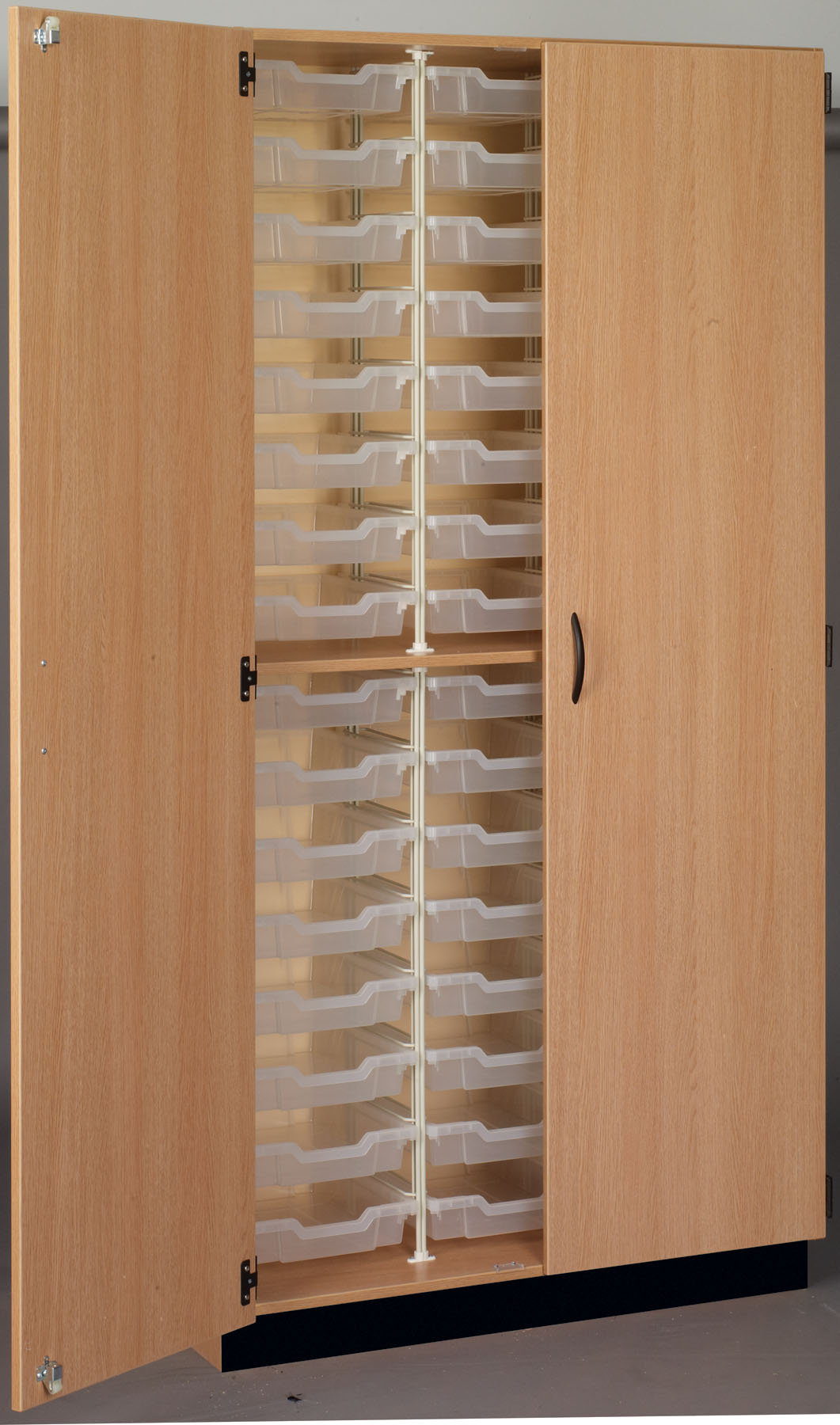 Stevens ID Systems Science 48 Compartment Classroom Cabinet with Bins ...