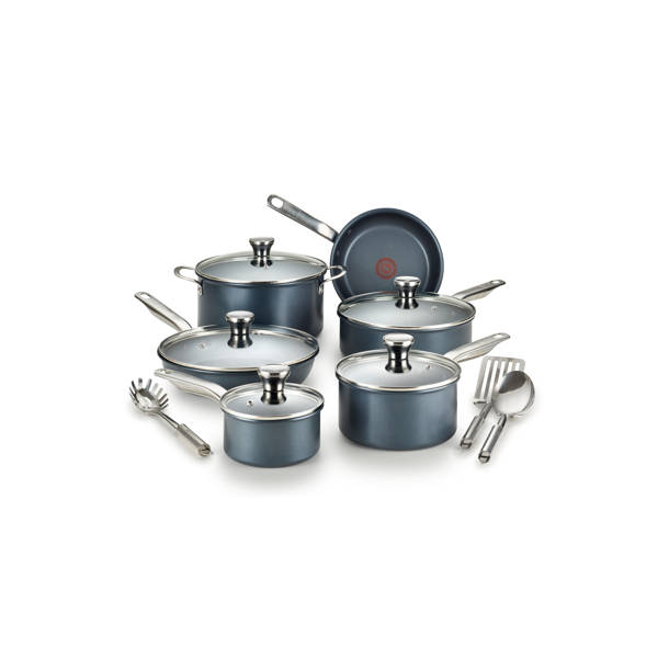 T-fal Ultimate Hard Anodized Aluminum Nonstick Cookware Set, 17 piece ...