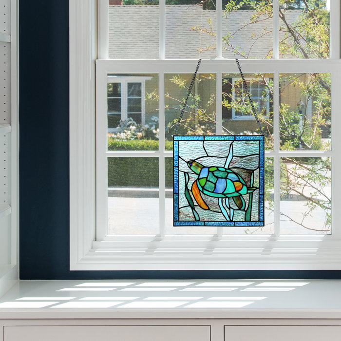 Bay Isle Home Sea Turtle Window Panel | Wayfair