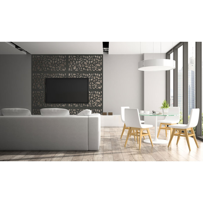 Modinex 2 ft. H x 4 ft. W Pebbles WPC Composite Fence Panel & Reviews ...