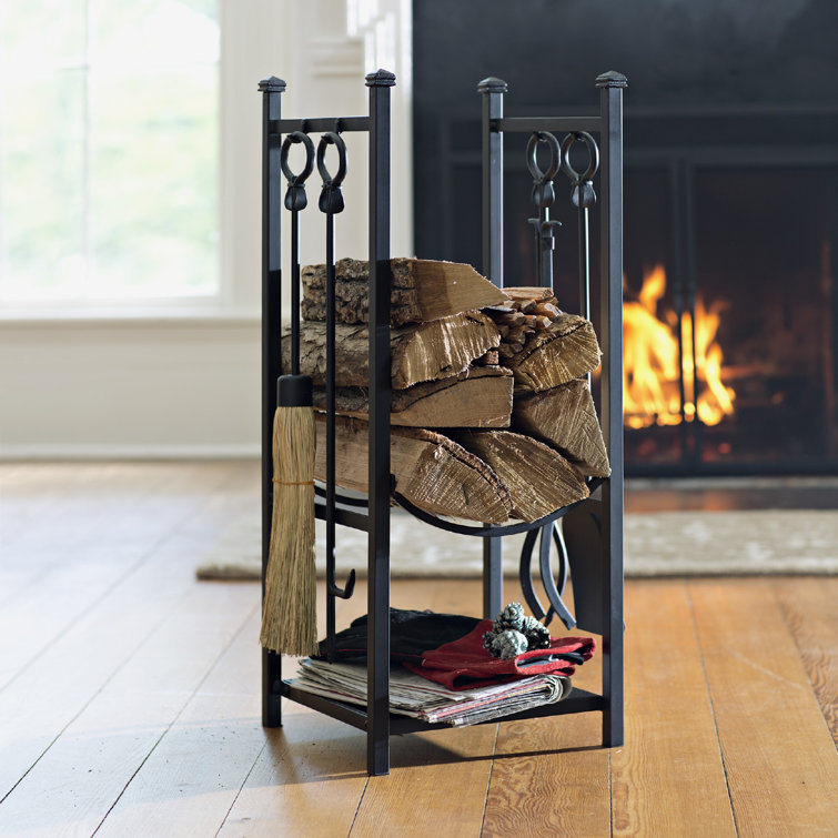Lark Manor Bethune 12.5'' W Metal Log Rack & Reviews | Wayfair