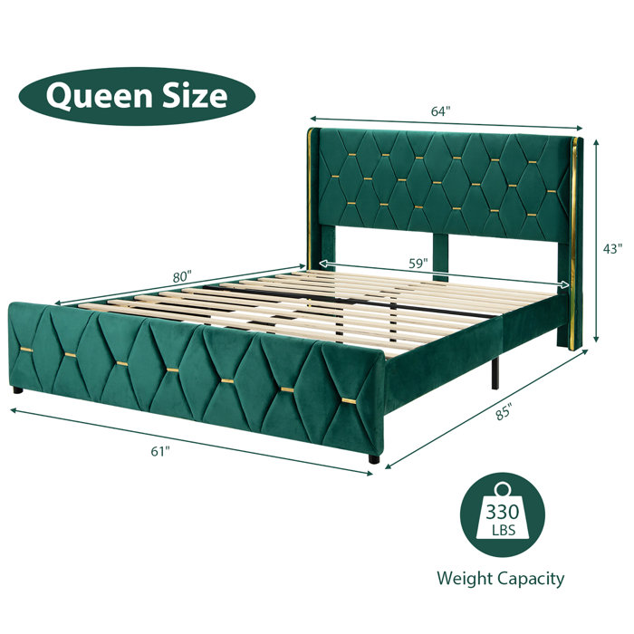 Willa Arlo Interiors Haraway Upholstered Bed | Wayfair