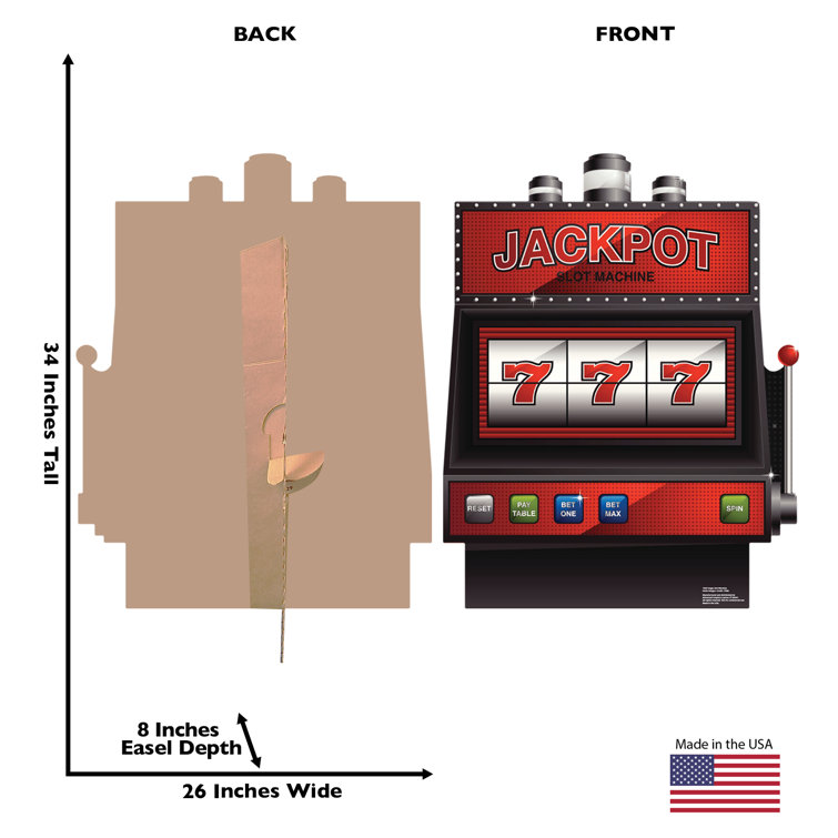 Advanced Graphics Vegas Slot Machine Cardboard Standup | Wayfair