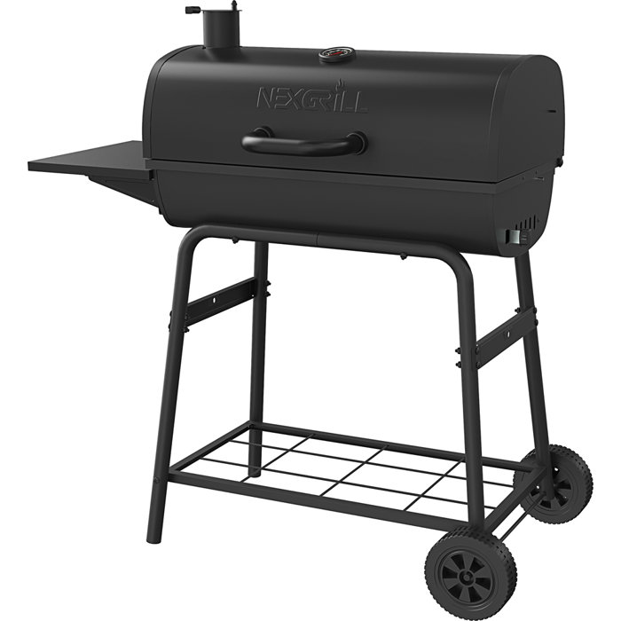 Nexgrill 29" Barrel Charcoal Grill with Side Shelf | Wayfair