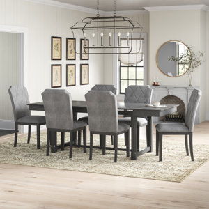 Laurel Foundry Modern Farmhouse Stoneburner Extendable Dining Set ...