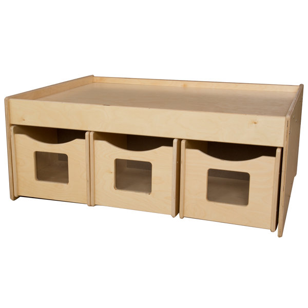 Wood Designs Activity Island Cubby with Table Only & Reviews | Wayfair