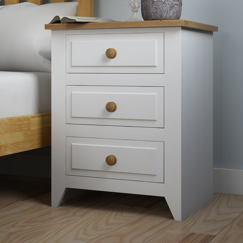 August Grove Katalina Solid + Manufactured Wood Bedside Table & Reviews ...