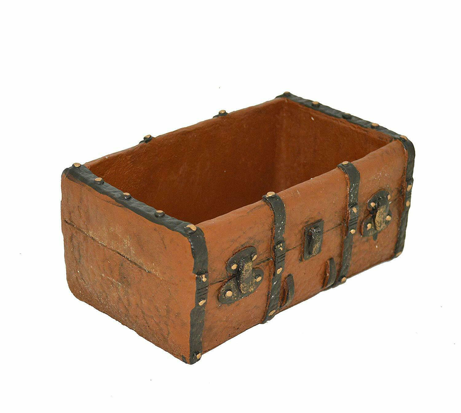 Rosalind Wheeler Barr Resin Red Chest Plant Pot | Wayfair.co.uk