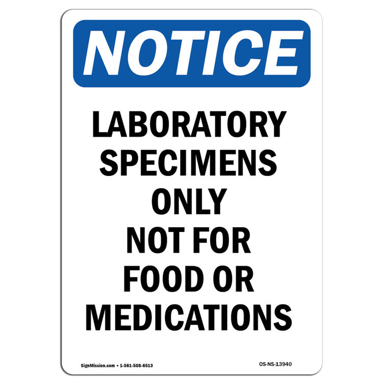 SignMission Laboratory Specimens Only Not Sign | Wayfair