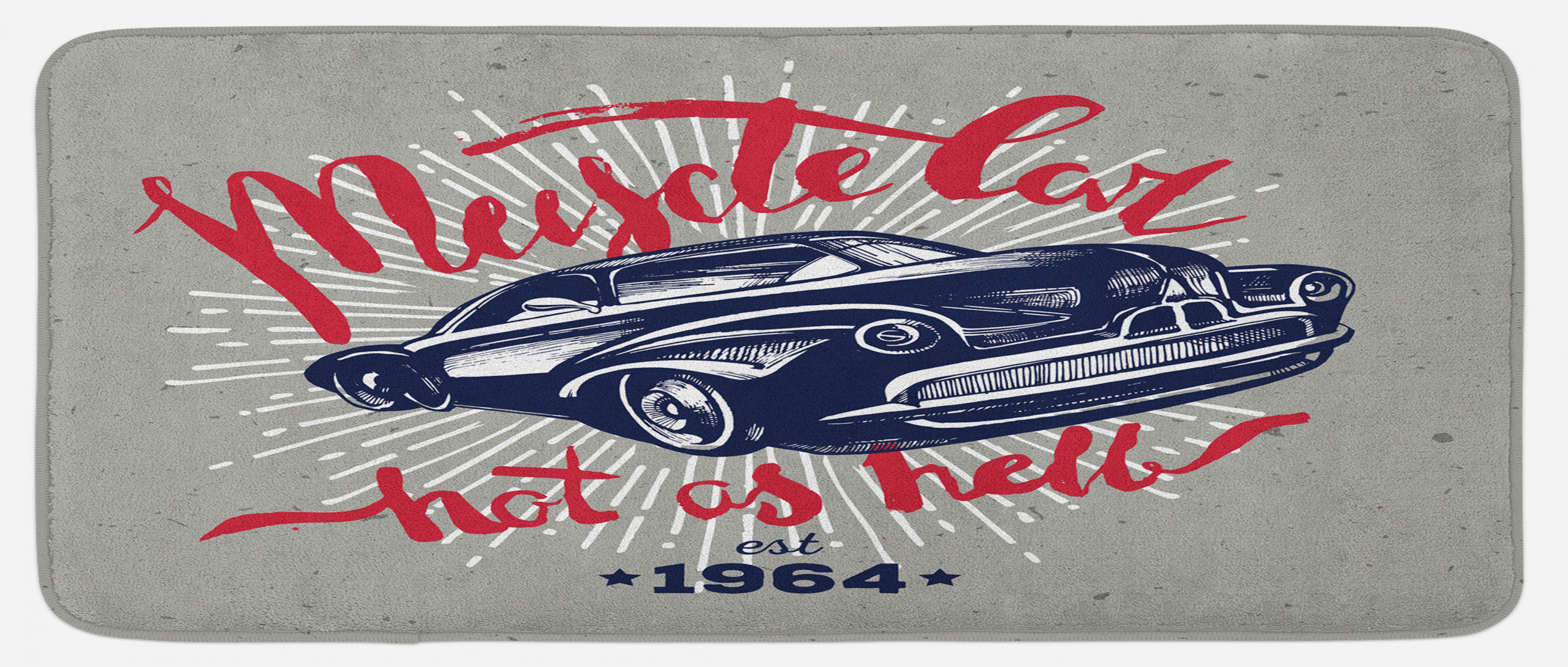 East Urban Home Hot As Hell Muscle Car Words Classic Vintage Sports Car ...