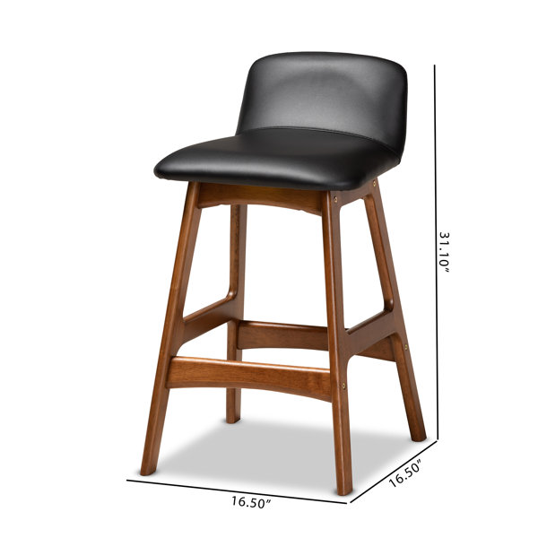 George Oliver Taranto Solid Wood Adjustable Height Stool & Reviews ...