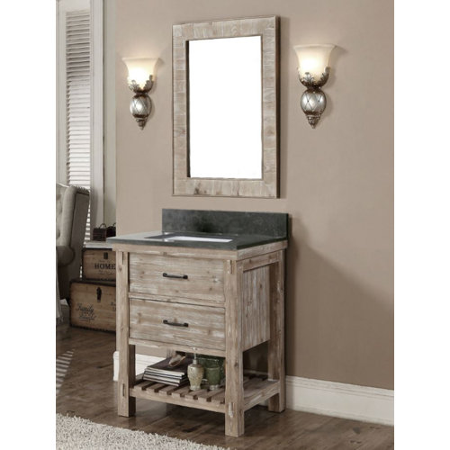 Millwood Pines Petrovich 30'' Free-standing Single Bathroom Vanity with ...