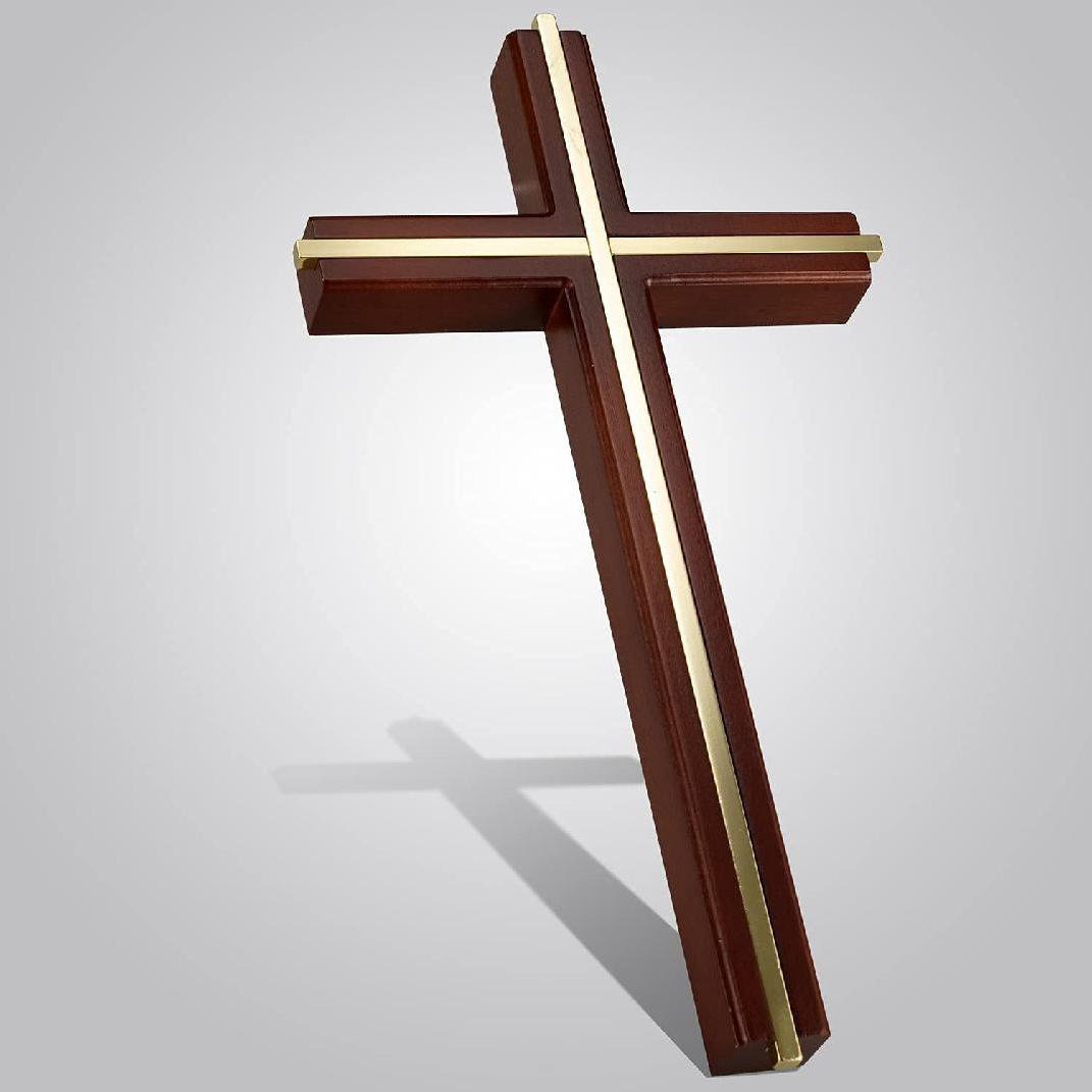 Trinx Wall Cross, Catholic Wooden Wall Décor | Wayfair