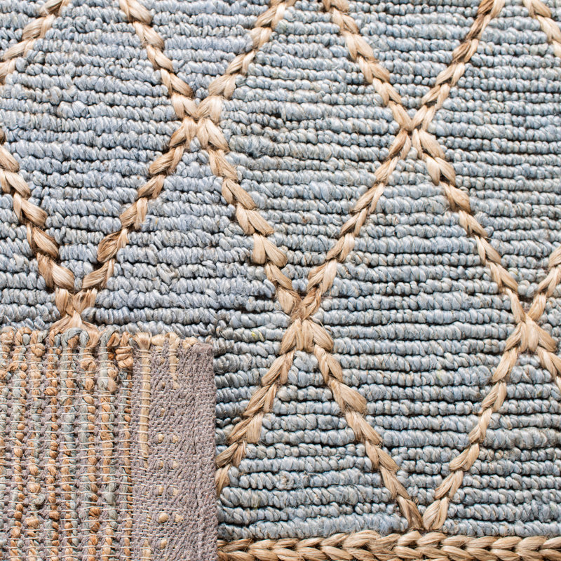 Sand & Stable Phippsburg Handmade Flatweave Natural/Blue Rug & Reviews ...