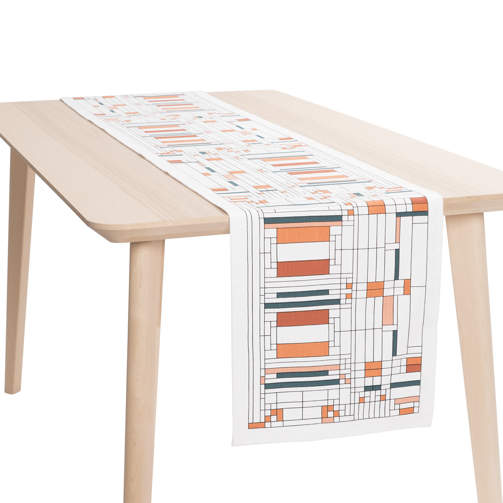 Frank Lloyd Wright Rectangular Geometric Table Runner & Reviews | Wayfair
