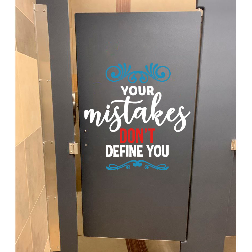 Trinx Your Mistakes Don''t Define You Door Decal | Wayfair
