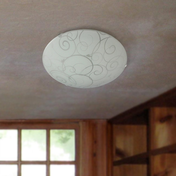 All the Rages Inc. 1 - Light 10'' Simple Circle Flush Mount - Wayfair ...