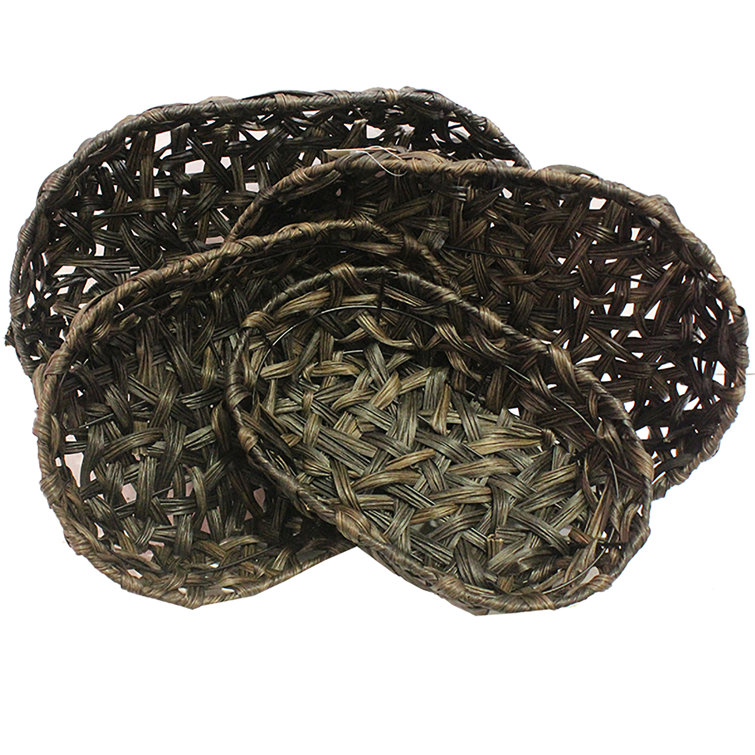 Bayou Breeze Oval Plastic 4 Piece Basket Set | Wayfair