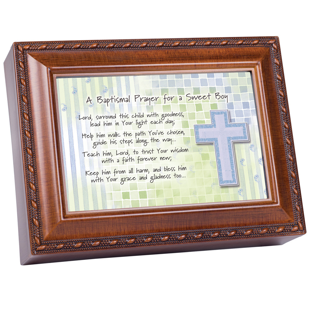 Trinx Baptismal Pray Boy Memory Box | Wayfair