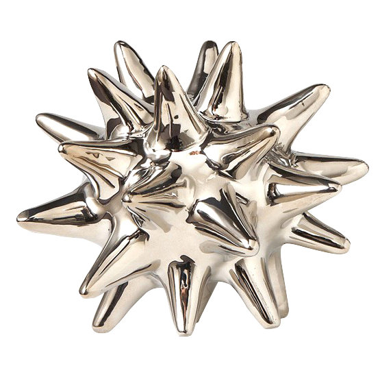 Global Views Urchin Shiny Silver Object & Reviews | Perigold