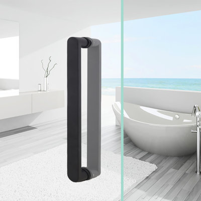 JOYDING 16.9" Pair Door Pull Handle Entry Front Door Long Door Handle ...