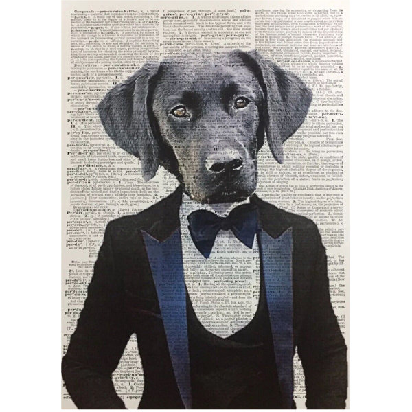 Maturi A3 Black Labrador Dictionary Print - Humansed Dog Wall Art - Dog ...