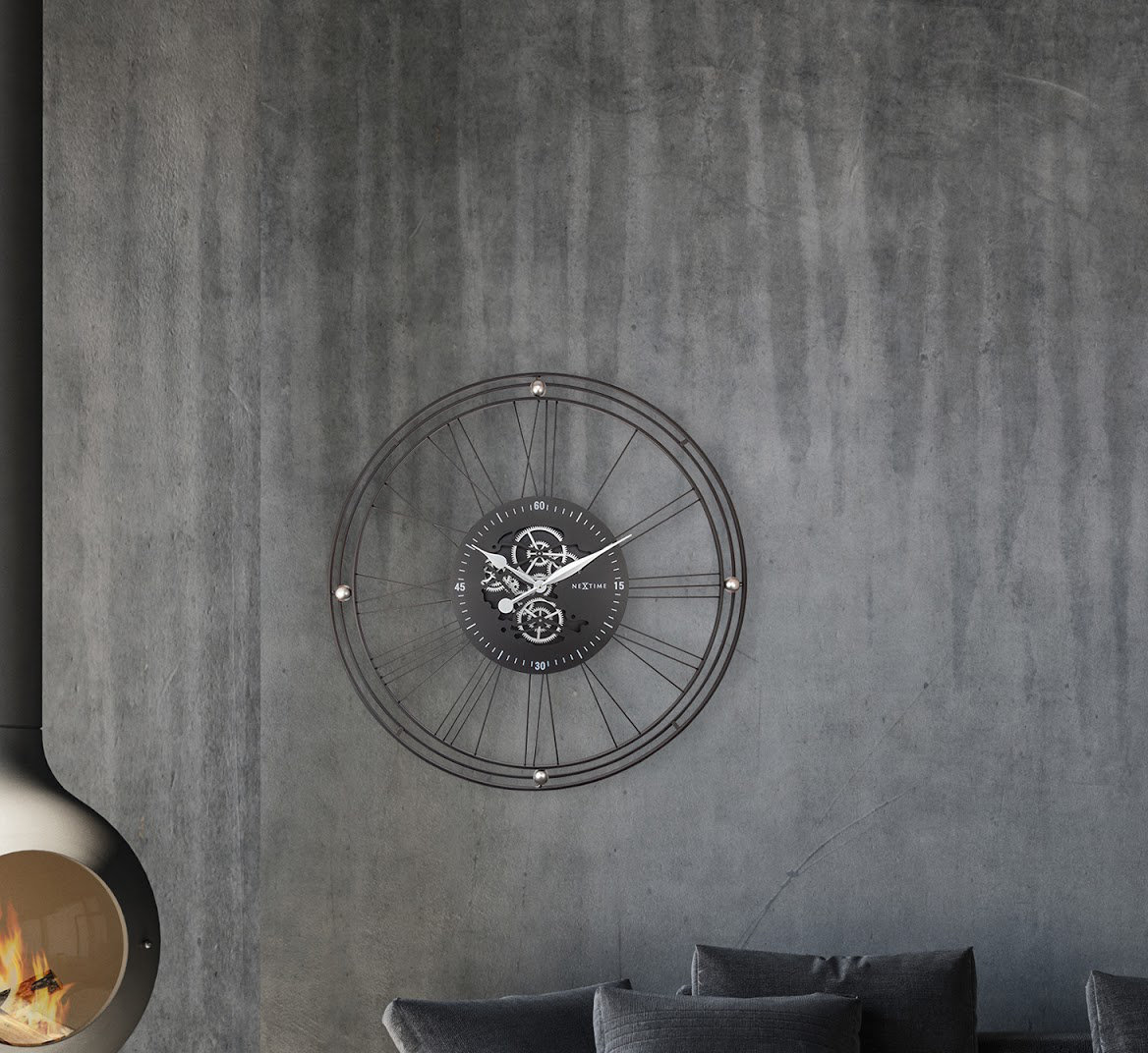 Nextime Metal Wall Clock | Wayfair