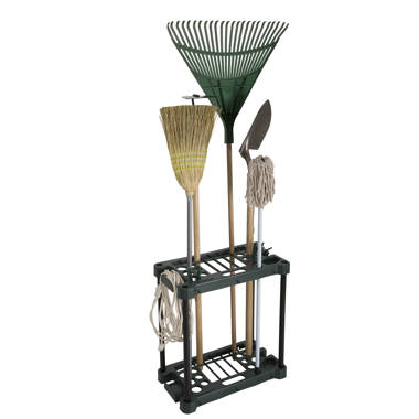 Trademark Home Collection Home Yard Tool Corner Storage Rack & Reviews ...