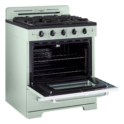 Unique Classic Retro 30" 4 burner 3.9 cu. ft. Freestanding Gas Range ...