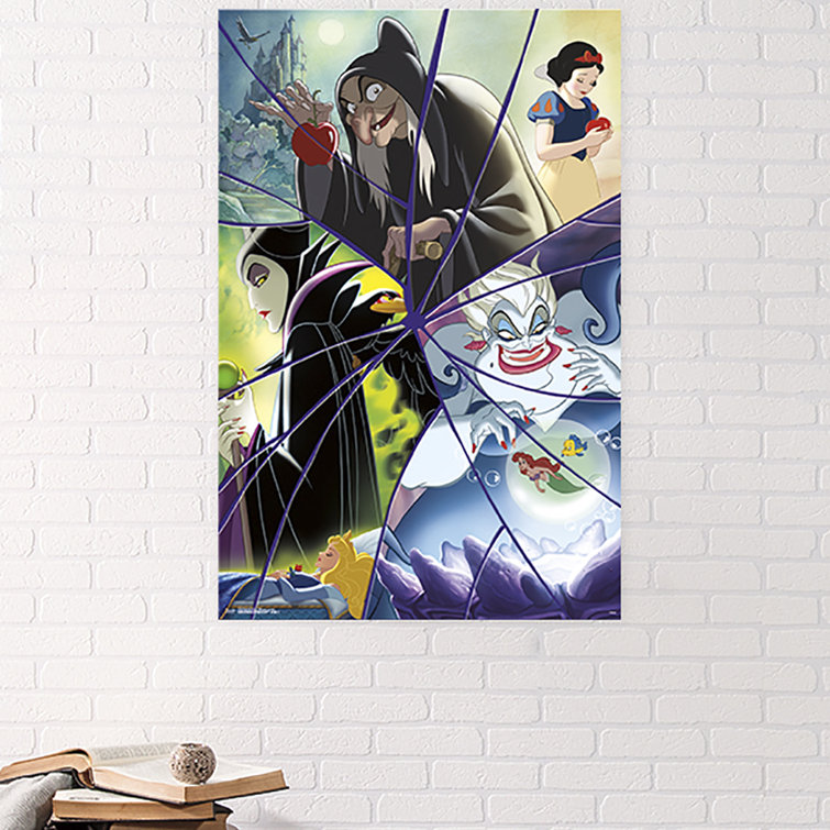 Trends International Disney Villains - Collage Paper Print | Wayfair