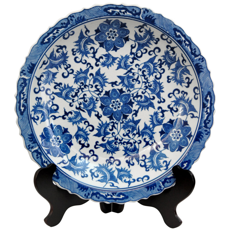 World Menagerie Porcelain Decorative Plate & Reviews | Wayfair