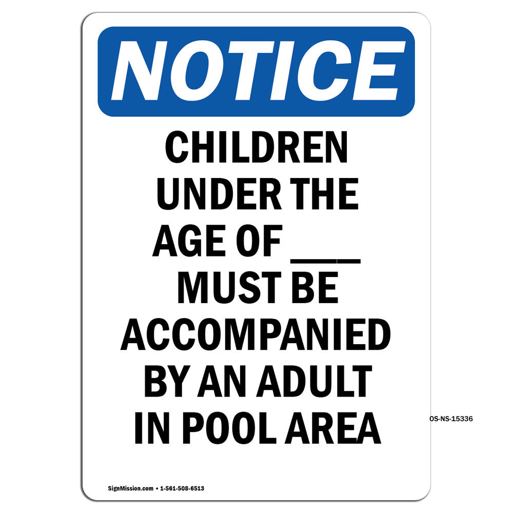SignMission Children Must Be Accompanied By An Adult Sign | Wayfair