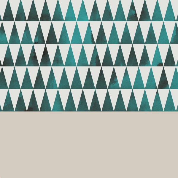 Corrigan Studio® Teal Triangles | Wayfair