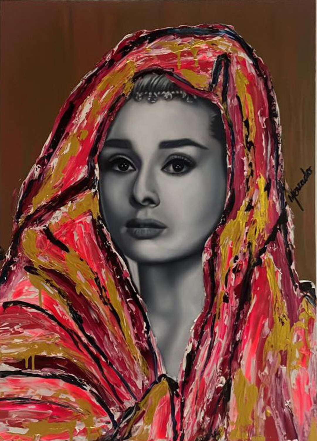 RobertAllenFabric Maria Mercado Brigitte Bardot With Cape On Canvas by ...