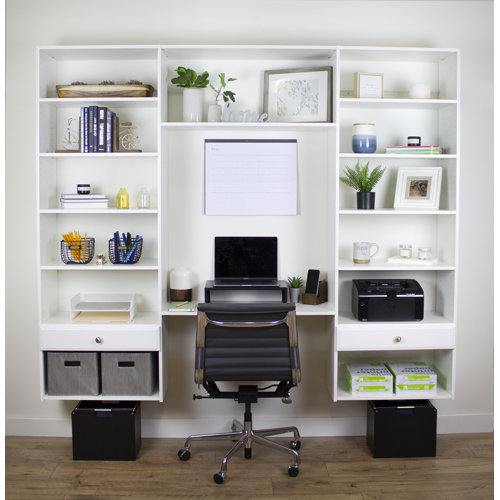 Latitude Run® Aagman 85.12'' Desk & Reviews | Wayfair