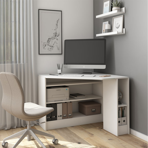 Latitude Run Lacey-Jayne 120Cm W Corner Writing Desk | Wayfair.co.uk