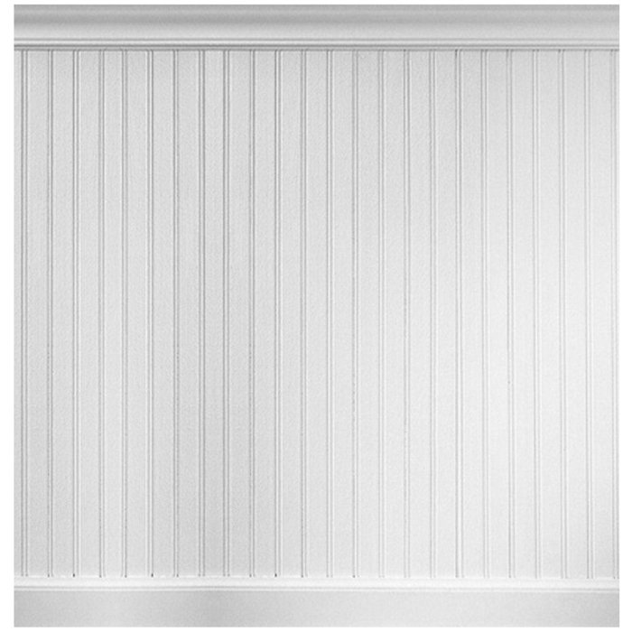 Charlton Home® Alvarez 96" MDF Wall Paneling in White Primer & Reviews ...