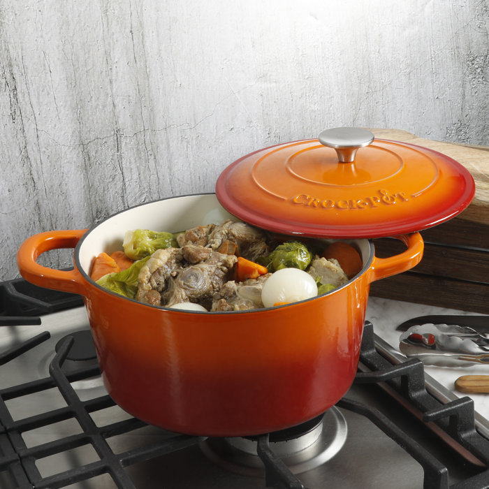 Crock-Pot Artisan Non-Stick Round Dutch Oven & Reviews | Wayfair