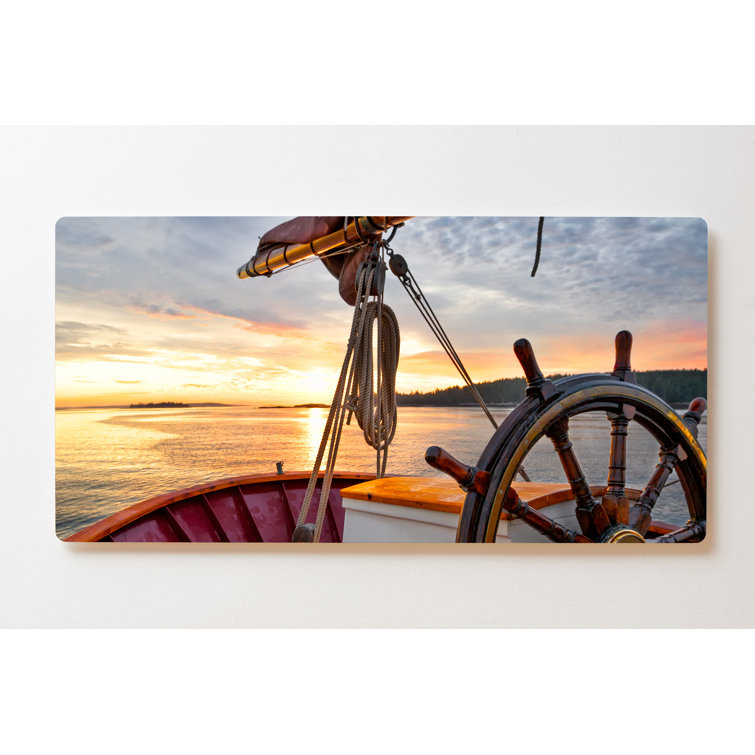 Longshore Tides Backlight Motif Wall Picture Sailboat Sunset Magnetic ...