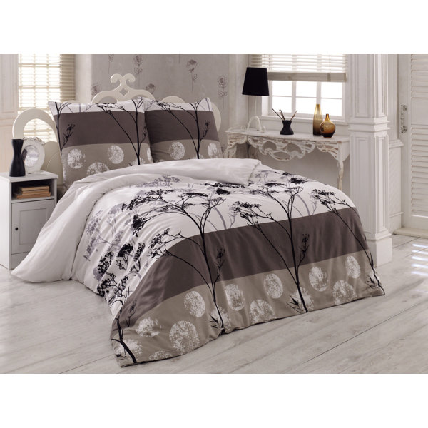 Union Rustic Josannah Grey/Black/White 200 TC Reversible | Wayfair.co.uk