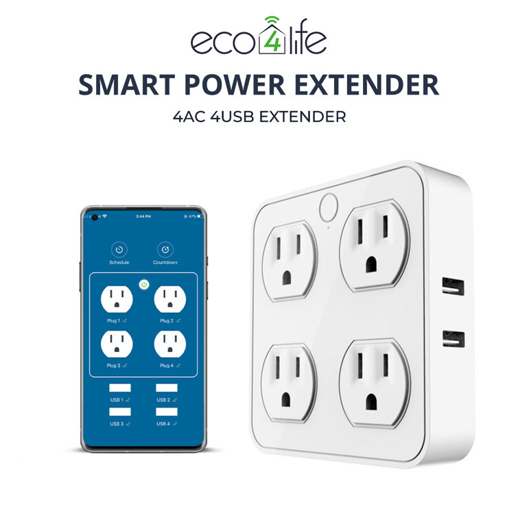 Eco4life Smart Wifi Wall Tap Smart Plug | Wayfair