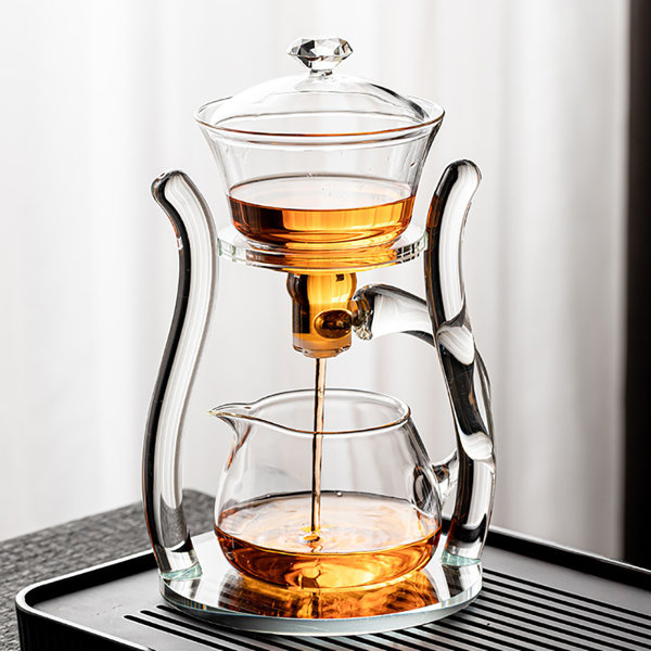 House of Hampton® Glass Automatic Magnetic Teapot Set | Wayfair