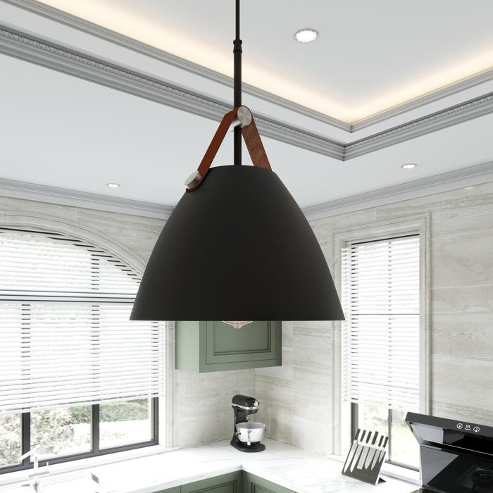 17 Stories Keydren 1 - Light Black Single Pendant & Reviews | Wayfair