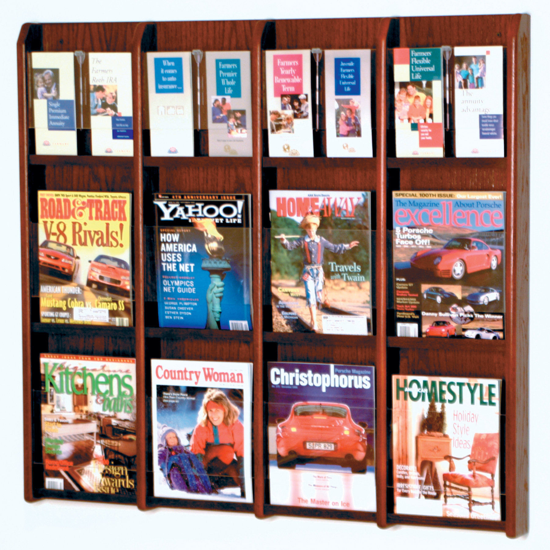 Rebrilliant Casas Wood Magazine Rack & Reviews | Wayfair