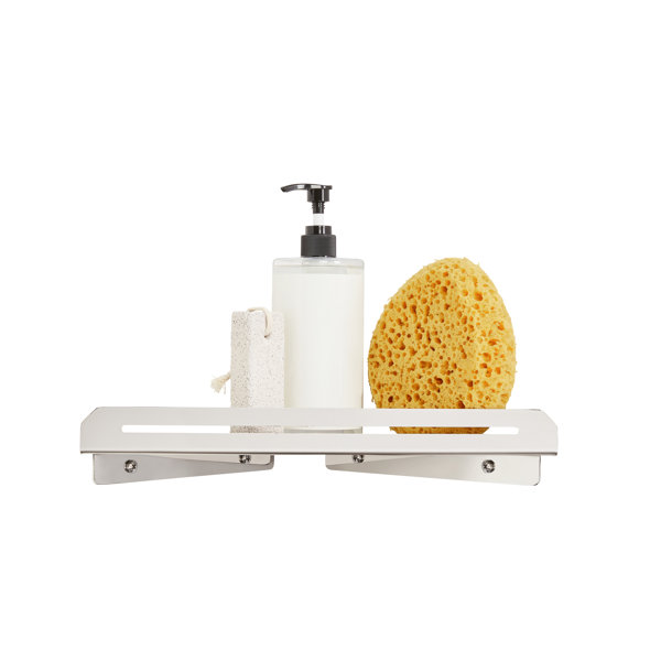 Rebrilliant Wall Mount Stainless Steel Corner Shower Shelf | Wayfair