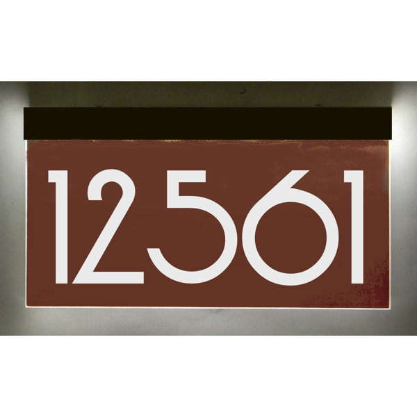 EZStreetSigns 1 line LED address sign with solar panel | Wayfair
