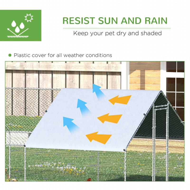 Archie & Oscar™ Moberly 258 Square Feet Chicken Coop with Chicken Run ...