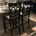 Canora Grey Shaunna Solid Wood 28.3'' Bar Stool & Reviews | Wayfair